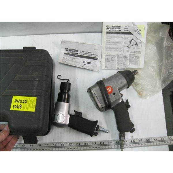 Air Chisel Set And 1 2 Impact Driver