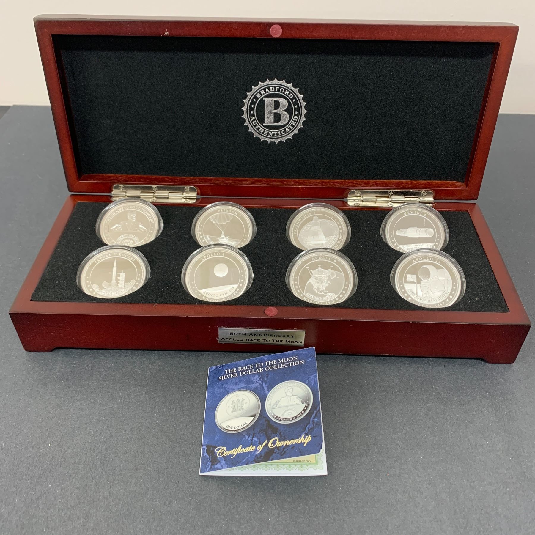 Race to the Moon Silver Dollar Coin collection