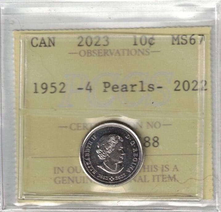 2023 10¢ PCCS MS-67 PCCS (Professional Coin Certification System)
