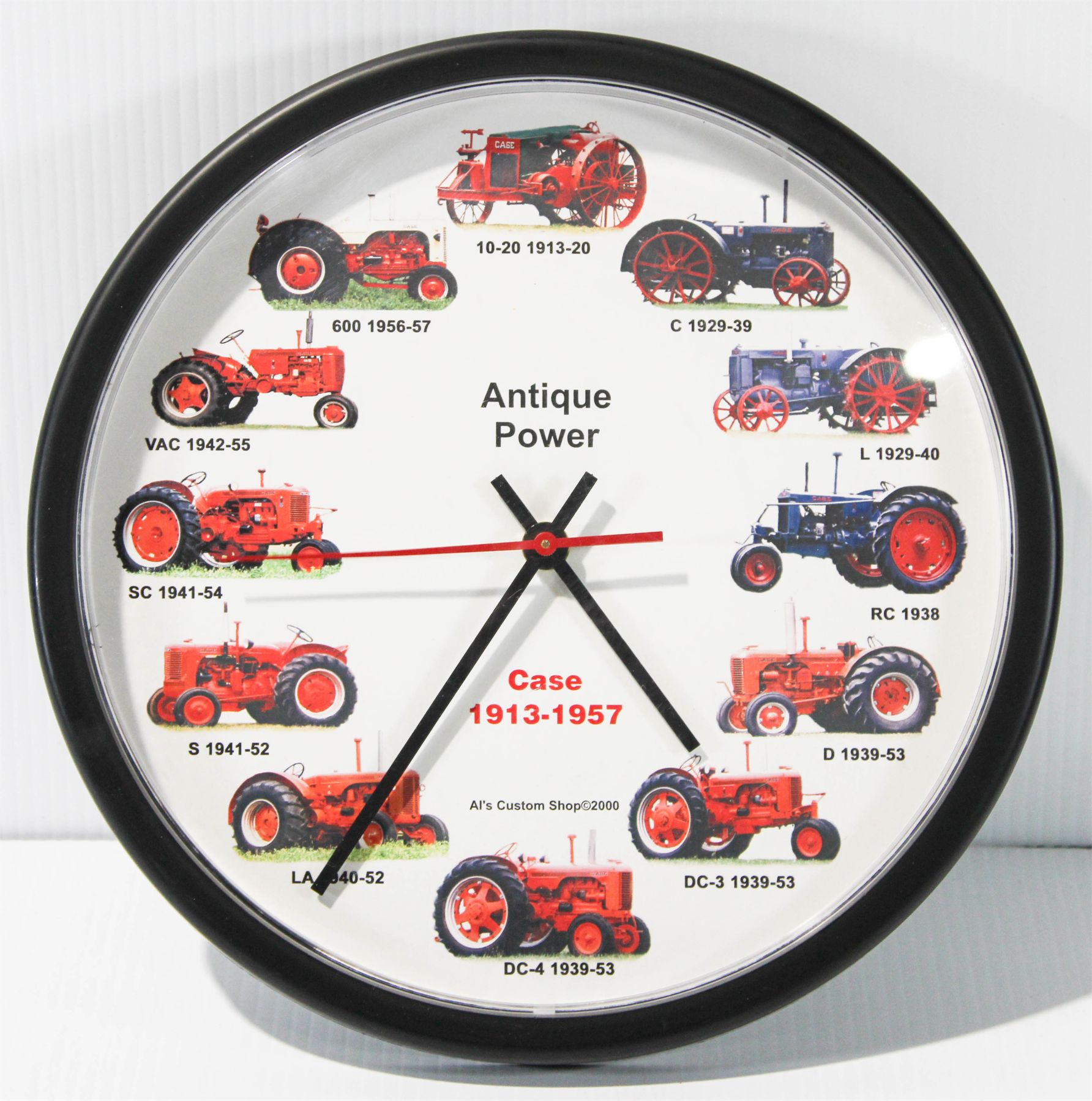 CASE 1913 - 1957 TRACTOR WALL CLOCK