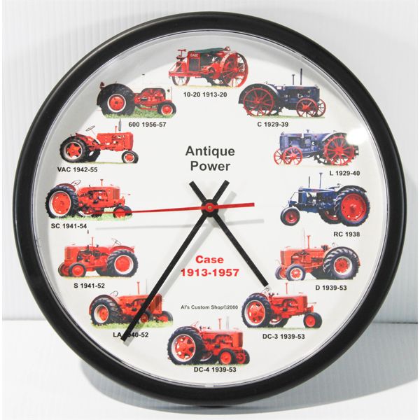 CASE 1913 - 1957 TRACTOR WALL CLOCK