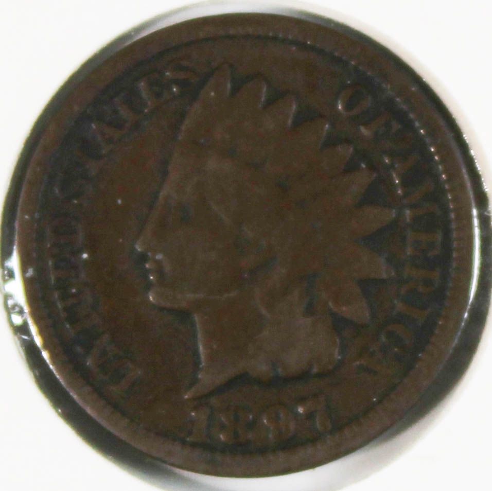 1897 US ONE CENT COIN