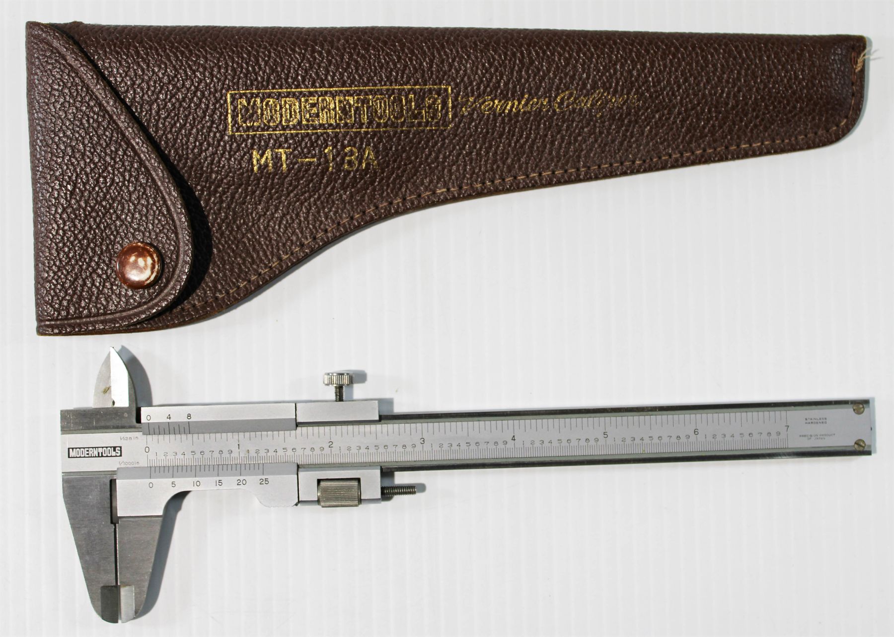 VERNIER CALIPER BY MODERN TOOLS MT-13 A W/CASE