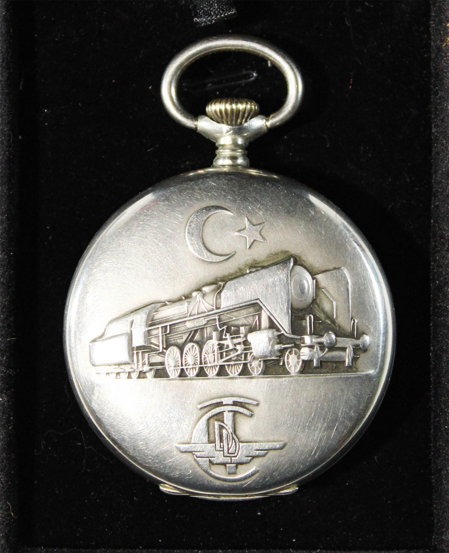VINTAGE KRALINA TURKISH RAILROAD POCKET WATCH 15 JEWEL