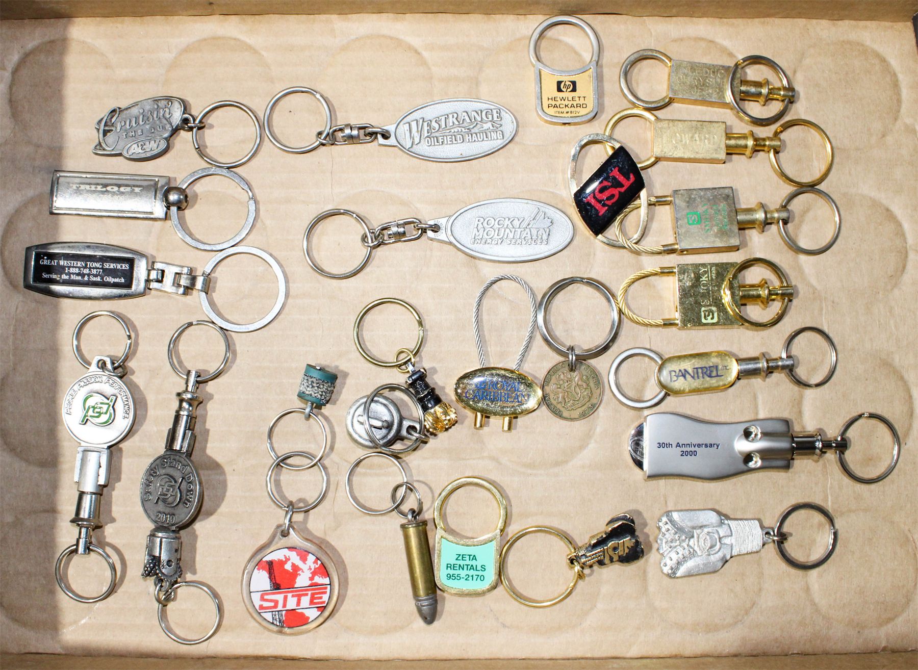 OILFIELD KEYCHAINS INCLUDES DRILL BIT ONES
