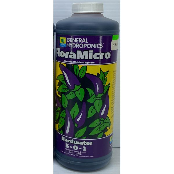 General Hydroponics FloraMicro Hardwater 946mL