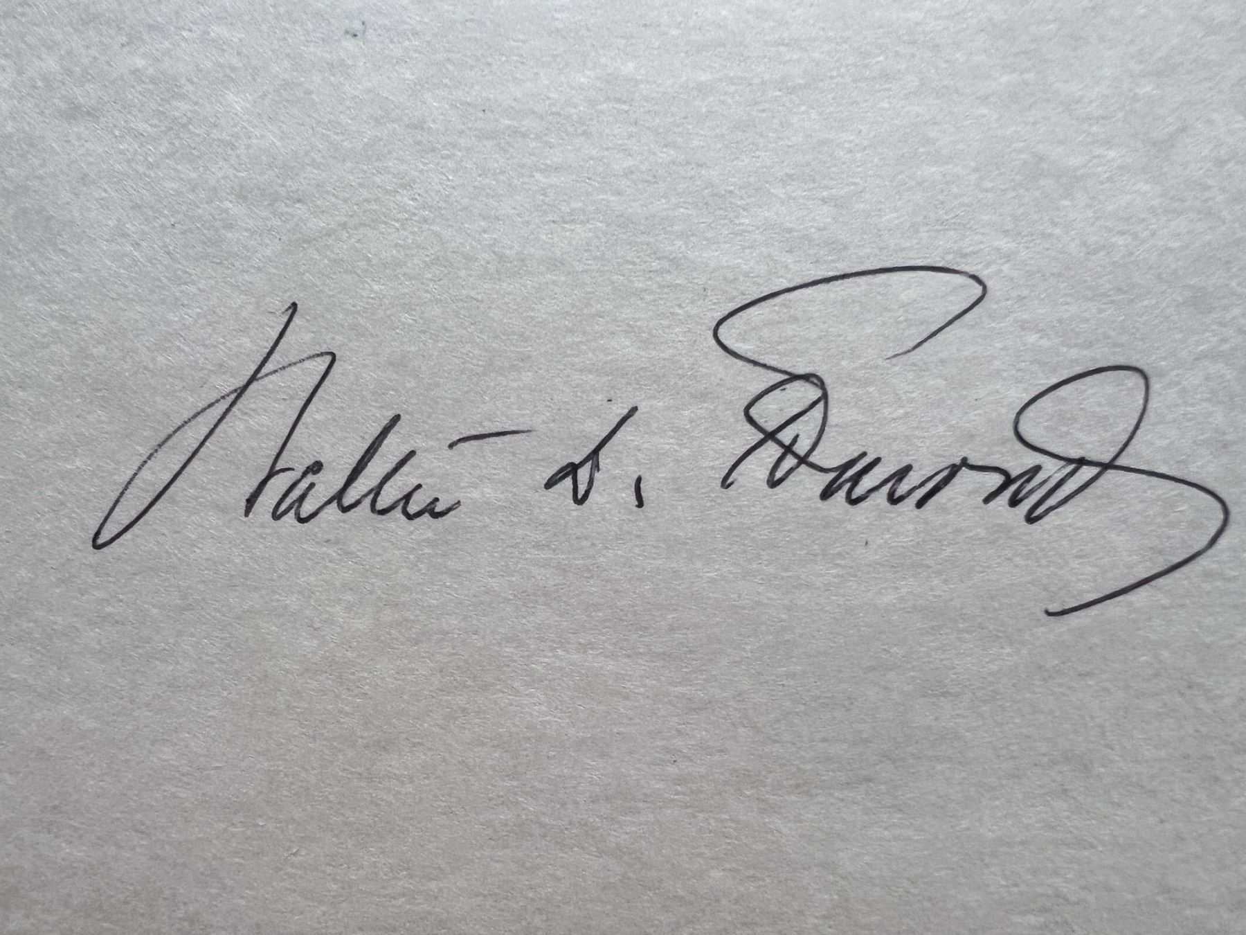 Walter Edmond original signature
