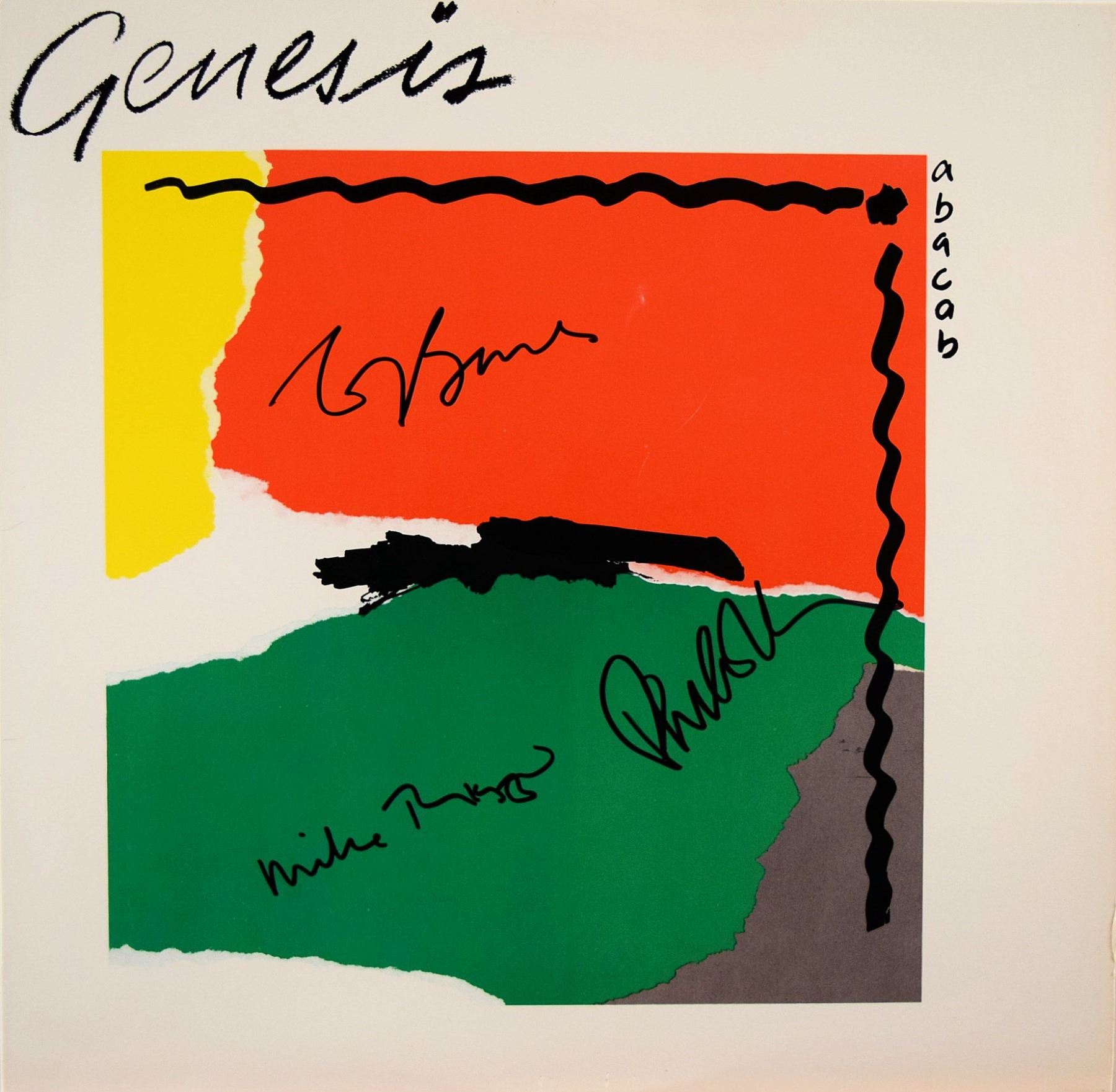 Genesis Abacab signed album