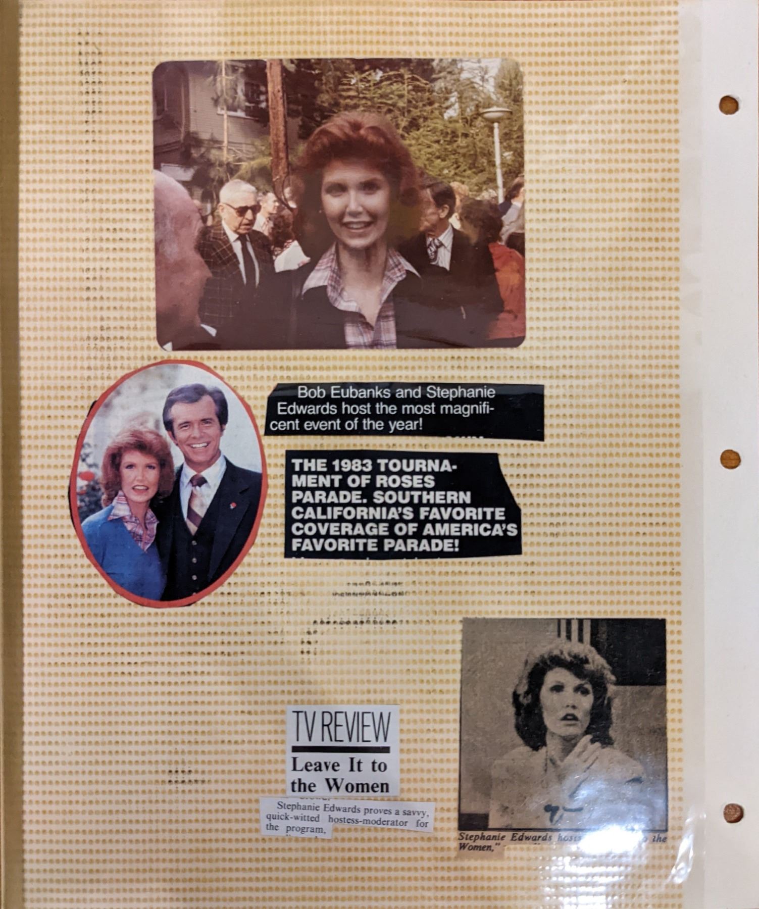 Stephanie Edwards Original Photo Album Page