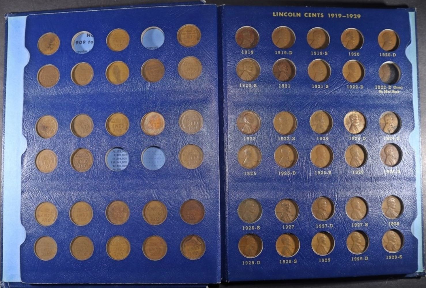 NEARLY COMPLETE WHITMAN LINCOLN CENTS COIN ALBUM