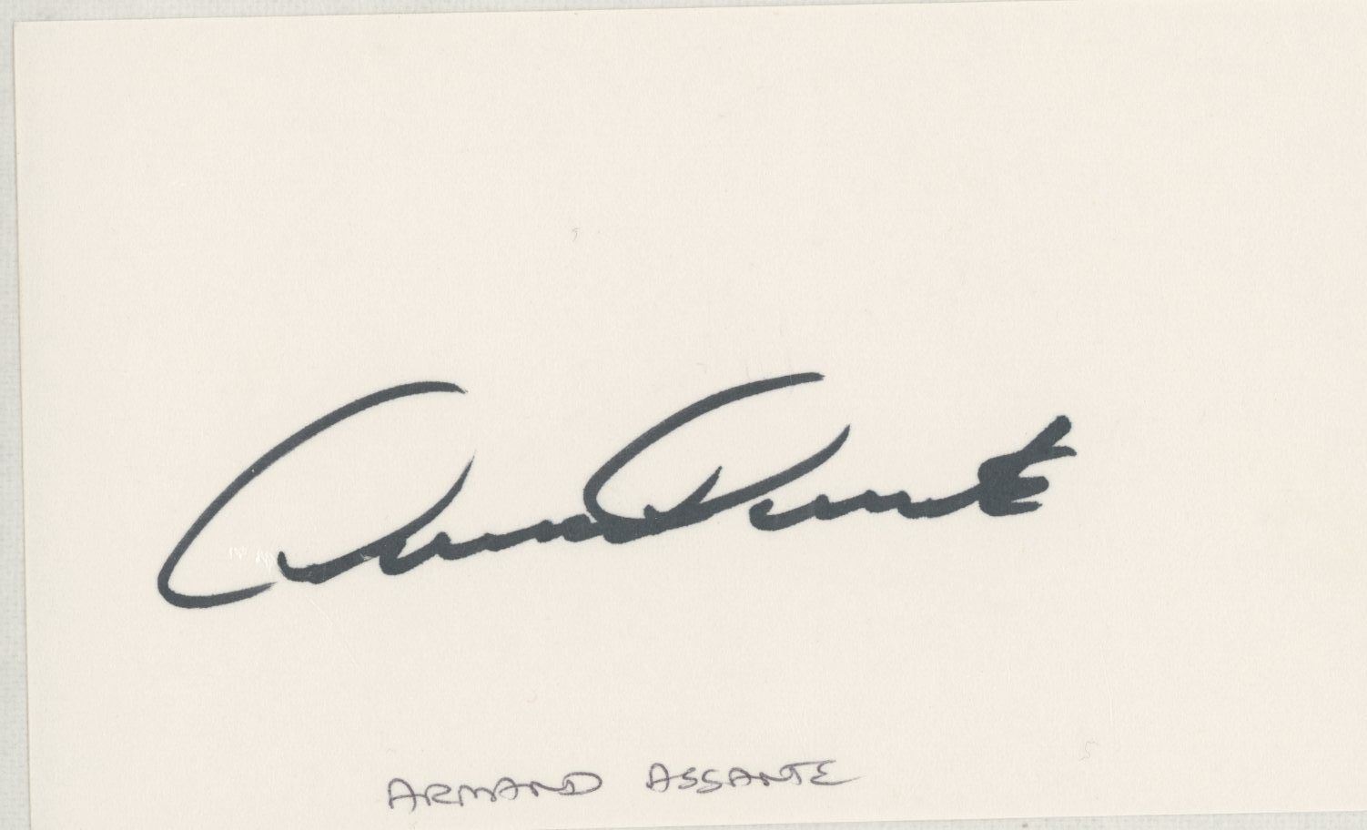 Armand Assante signature cut
