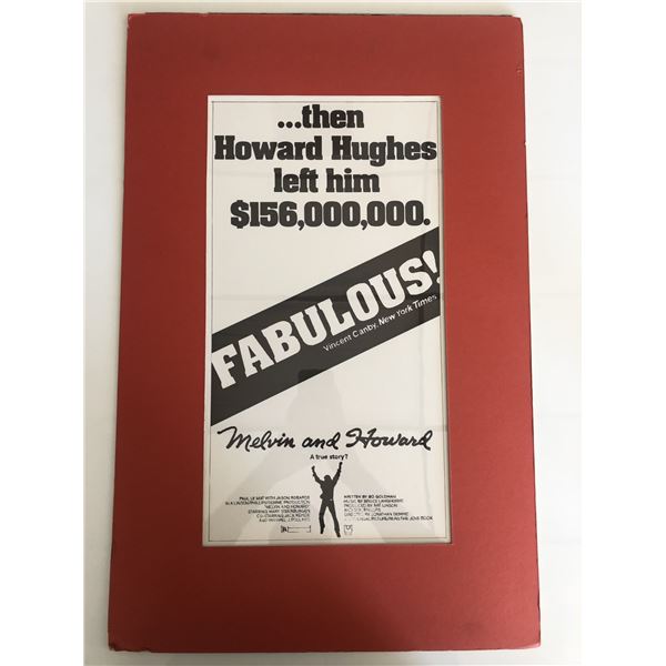 Melvin and Howard Movie Poster