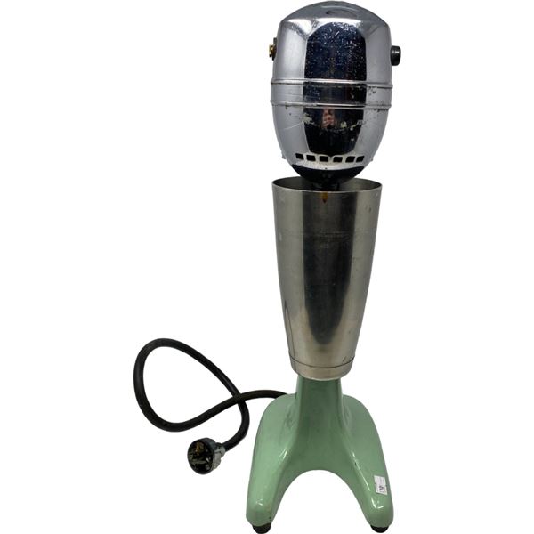 Early Porcelain And Steel Milkshake Machine