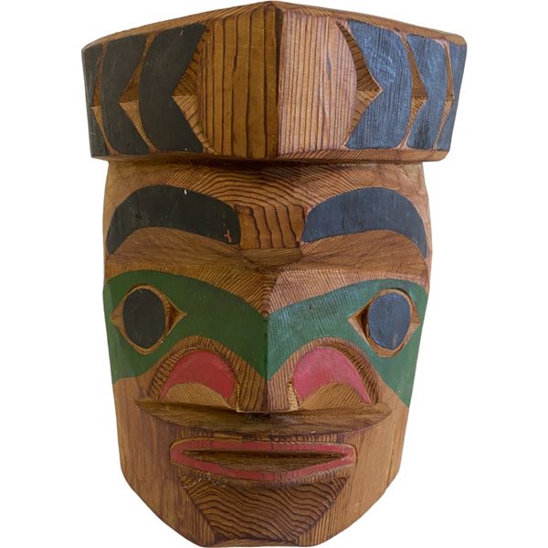 First Nations Carved Mask By Chief Nick Nutka Bc