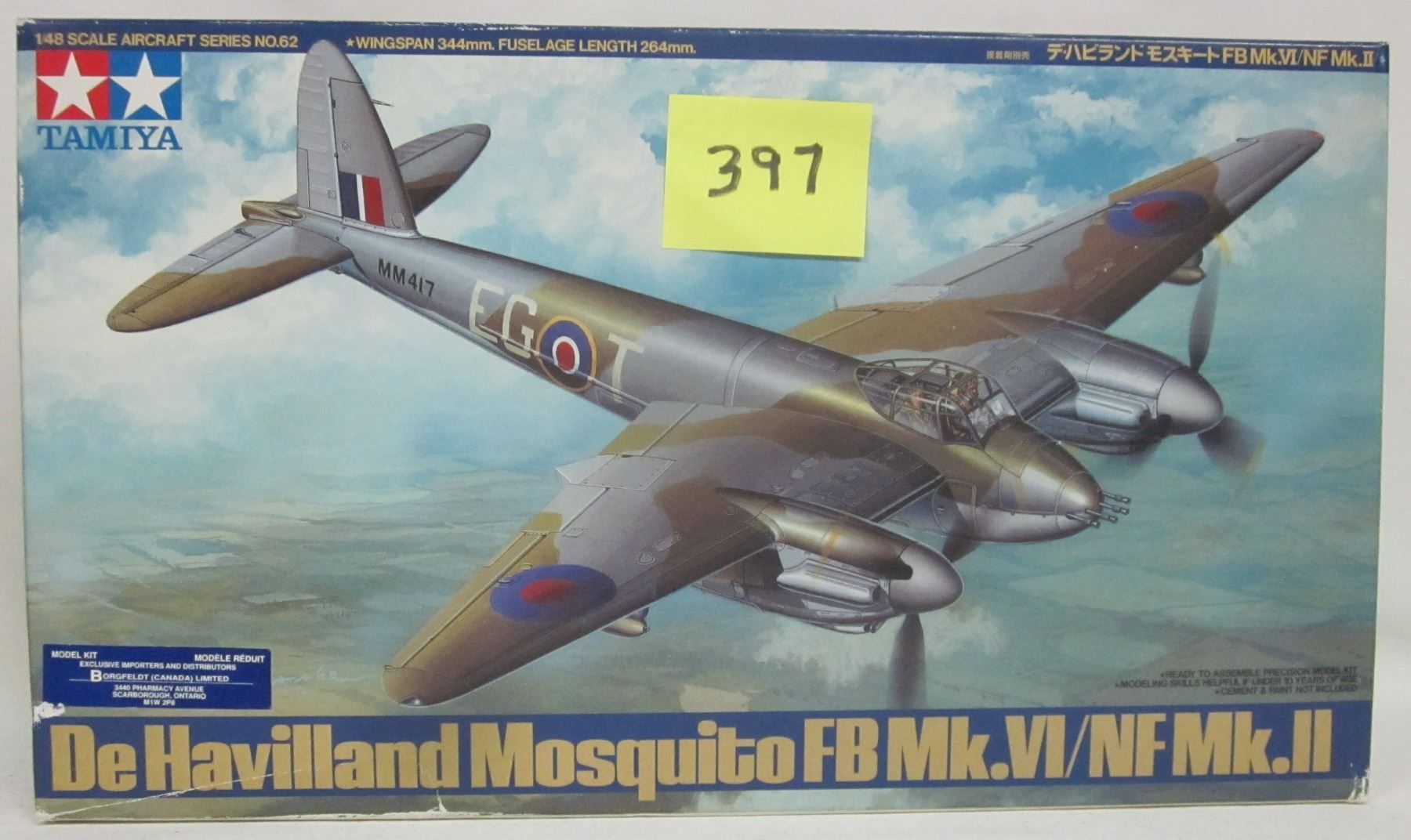 1998 NEW sealed bags 1:48 Tamiya Dehavilland Mosquito model kit