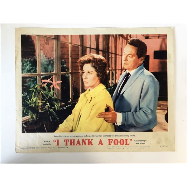 I Thank a Fool original 1962 vintage lobby card