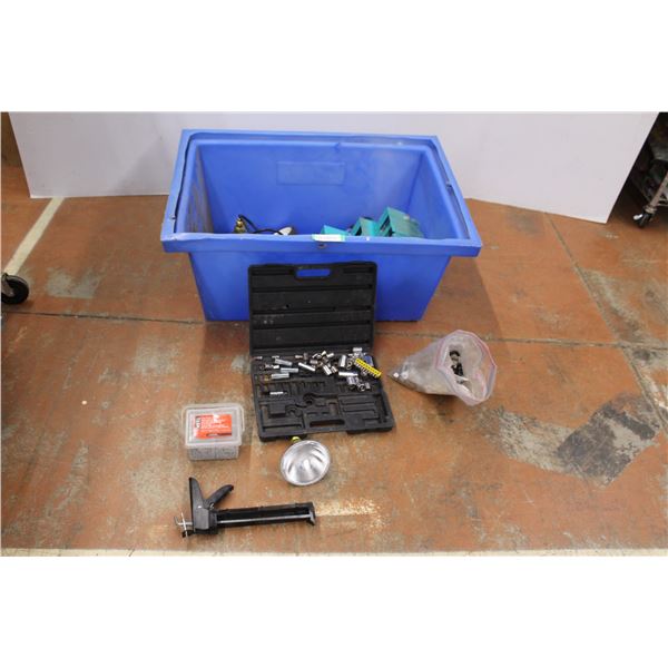 Tote Misc Socket Set Caulking Gun Anti Freeze Tester Small