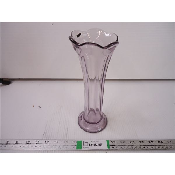 Purple Murano Glass Vase Bodnarus Auctioneering