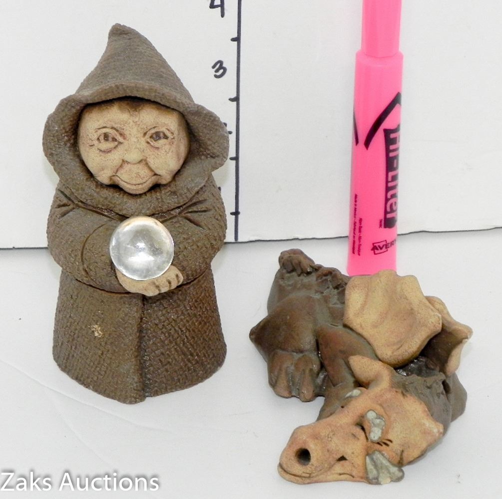 SUPER ADORABLE CLAY WIZARD AND DRAGON