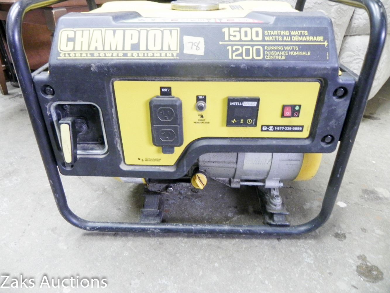PORTABLE CHAMPION 1200/1500 WATT GAS GENERATOR