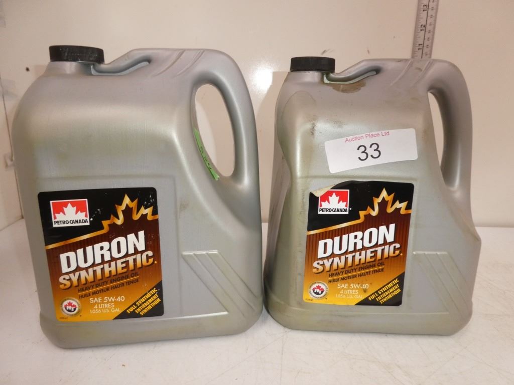 2 duron synthetic 5w-40 4 litre jugs