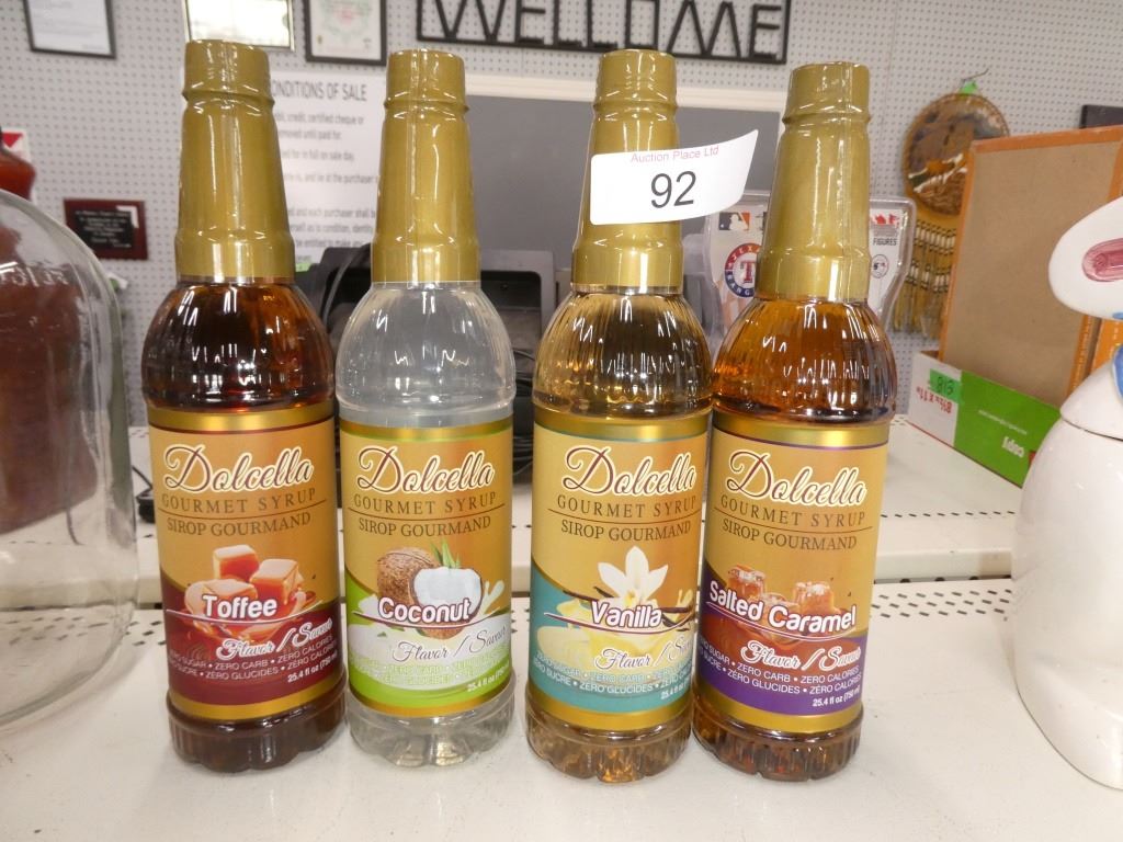 4 Docella gourmet syrups