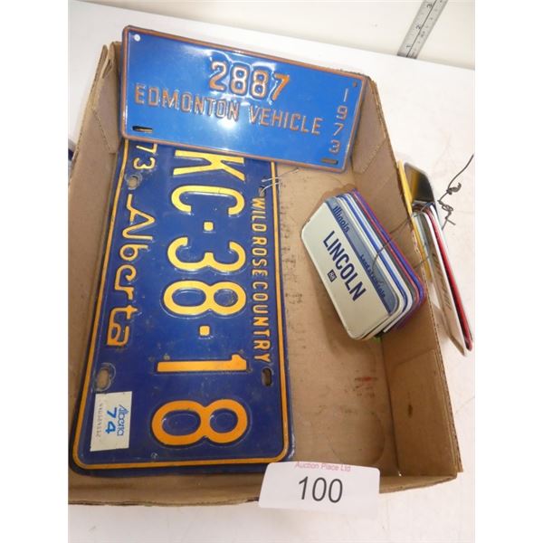 Collection of licence plates