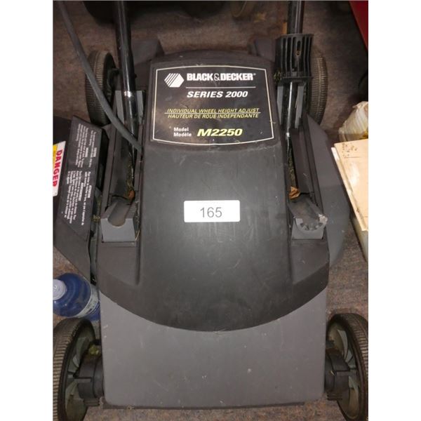 Black and decker electric lawn mower model M2250