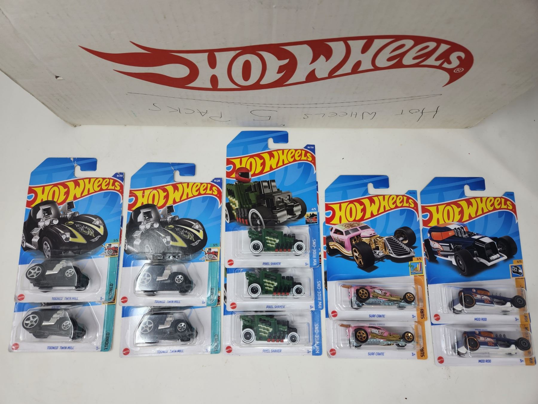 Sealed Treasure Hunt Hot Wheels Lot (11pc) With Hot Wheels Box