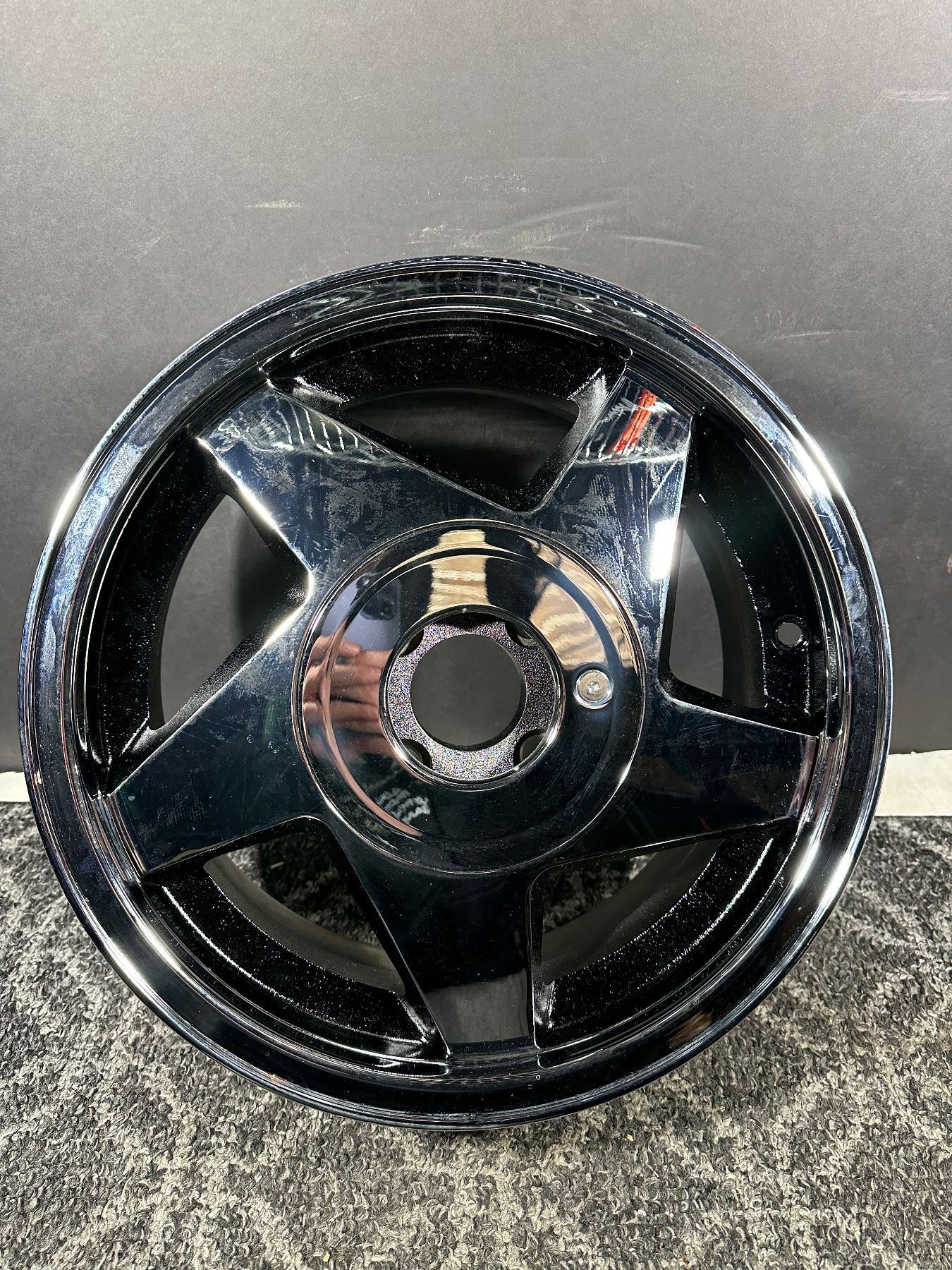 NEW / Riken - Set of 2 - 5 Spoke Star - 15x6 - 4x100 (15")