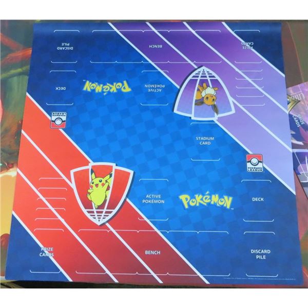 Official Pokémon League 2 Player Double Playmat Pikachu & Eevee NEW