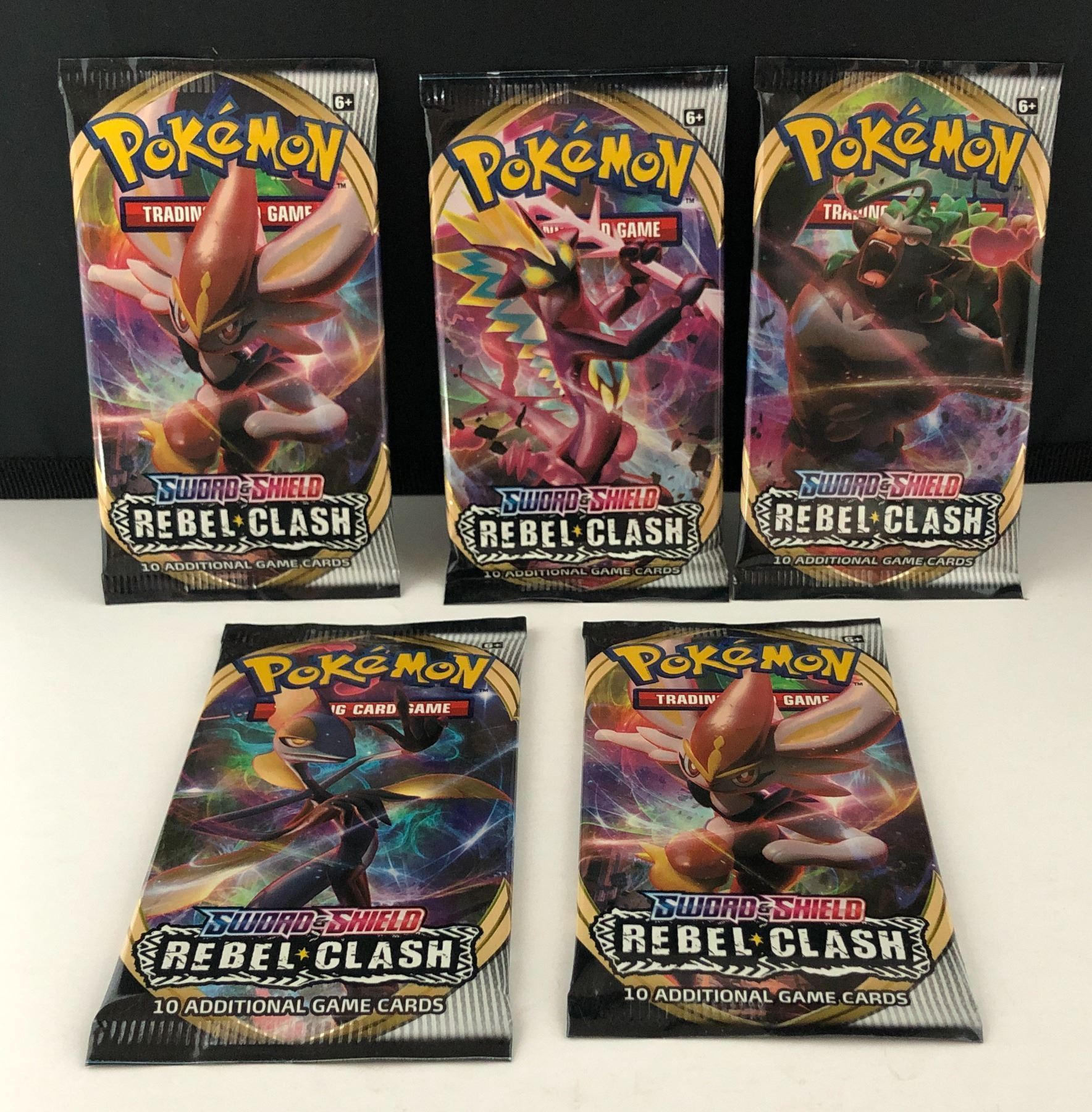 5 Packs Pokémon Sword & Shield Rebel Clash