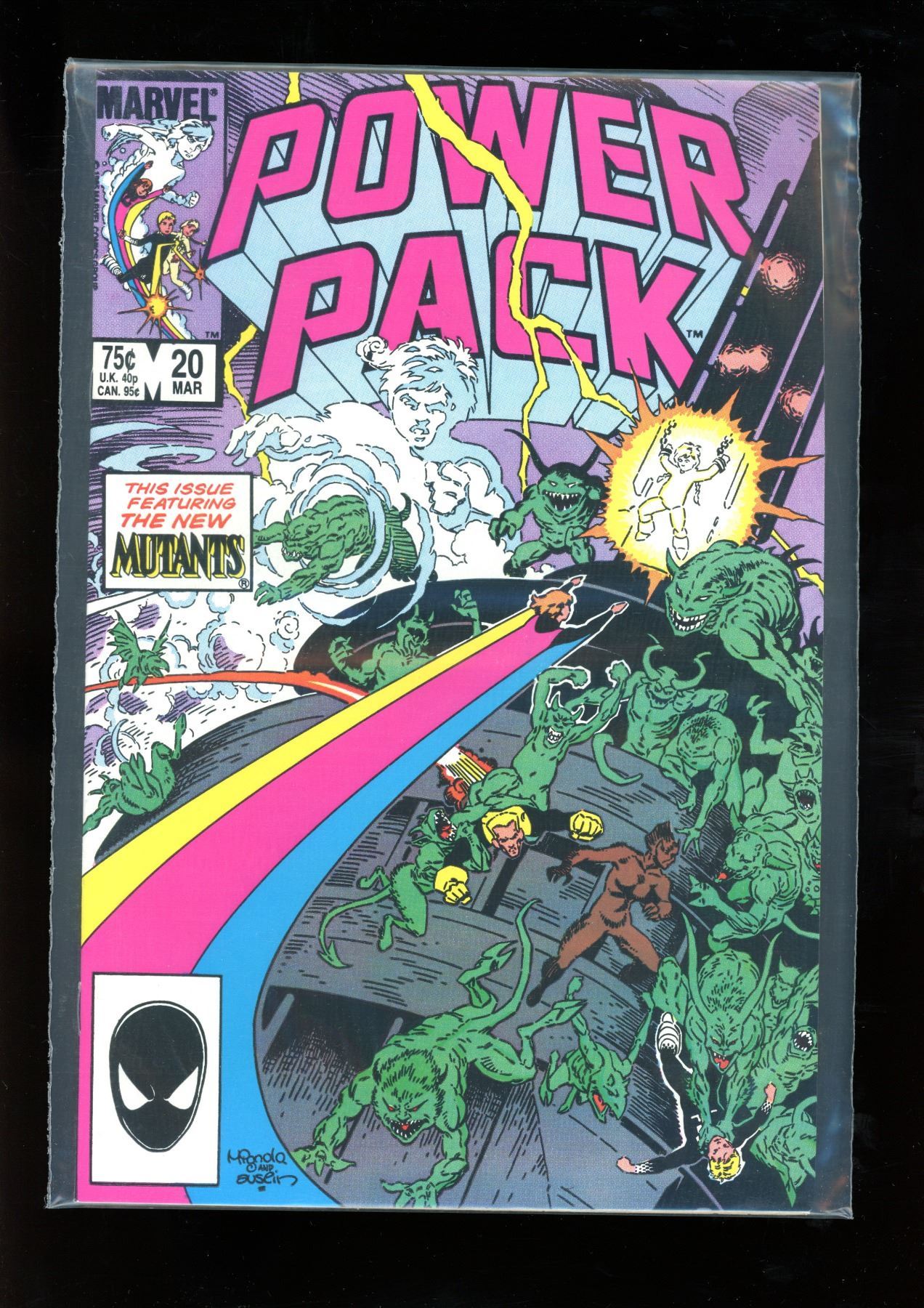 Marvel Power Pack #20 Featuring The New Mutants
