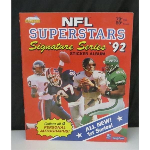 1992 NFL Superstars Sticker Album