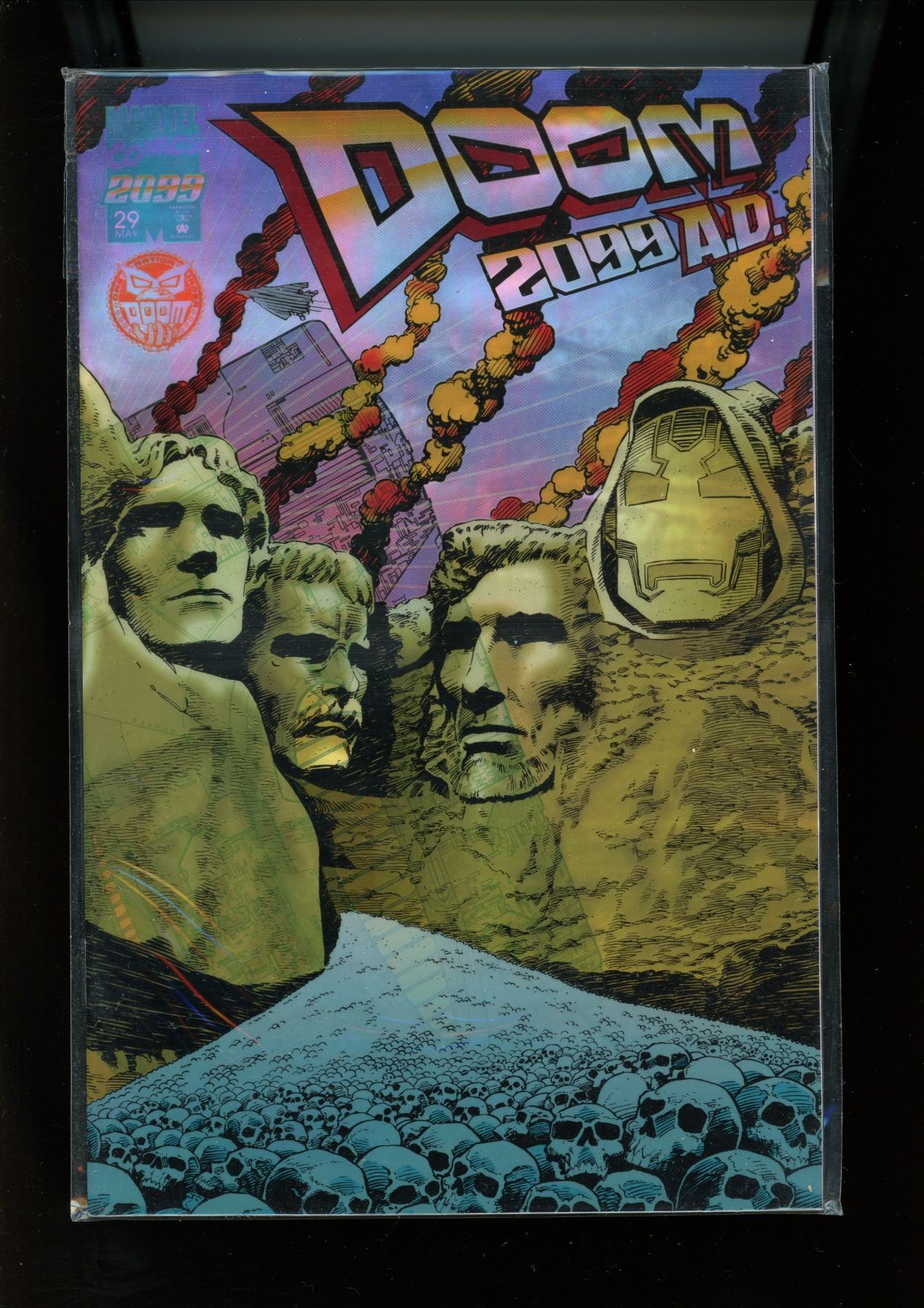 Marvel DOOM 2099 A.D. #29 Chromium Wrap Around cover