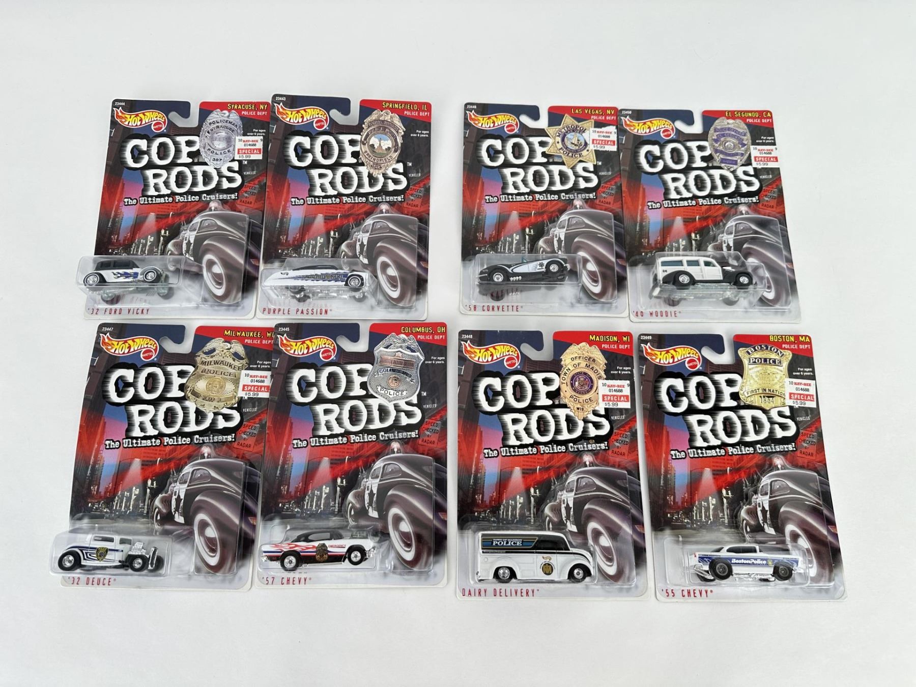 Hot Wheels Cop Rods Die Cast Collector Cars