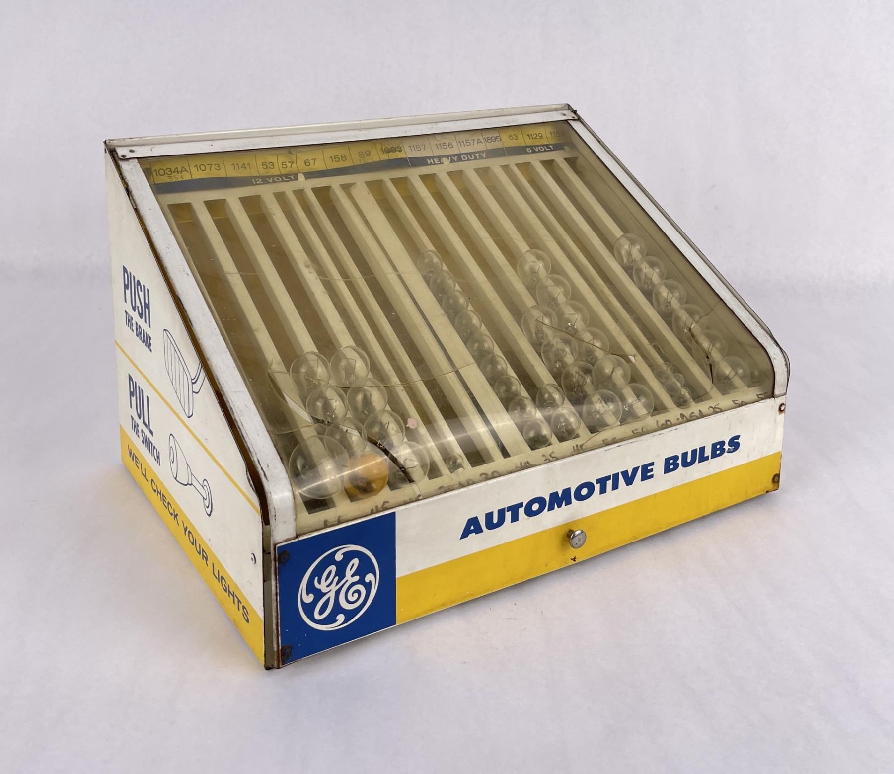 GE General Electric Automotive Bulbs Cabinet