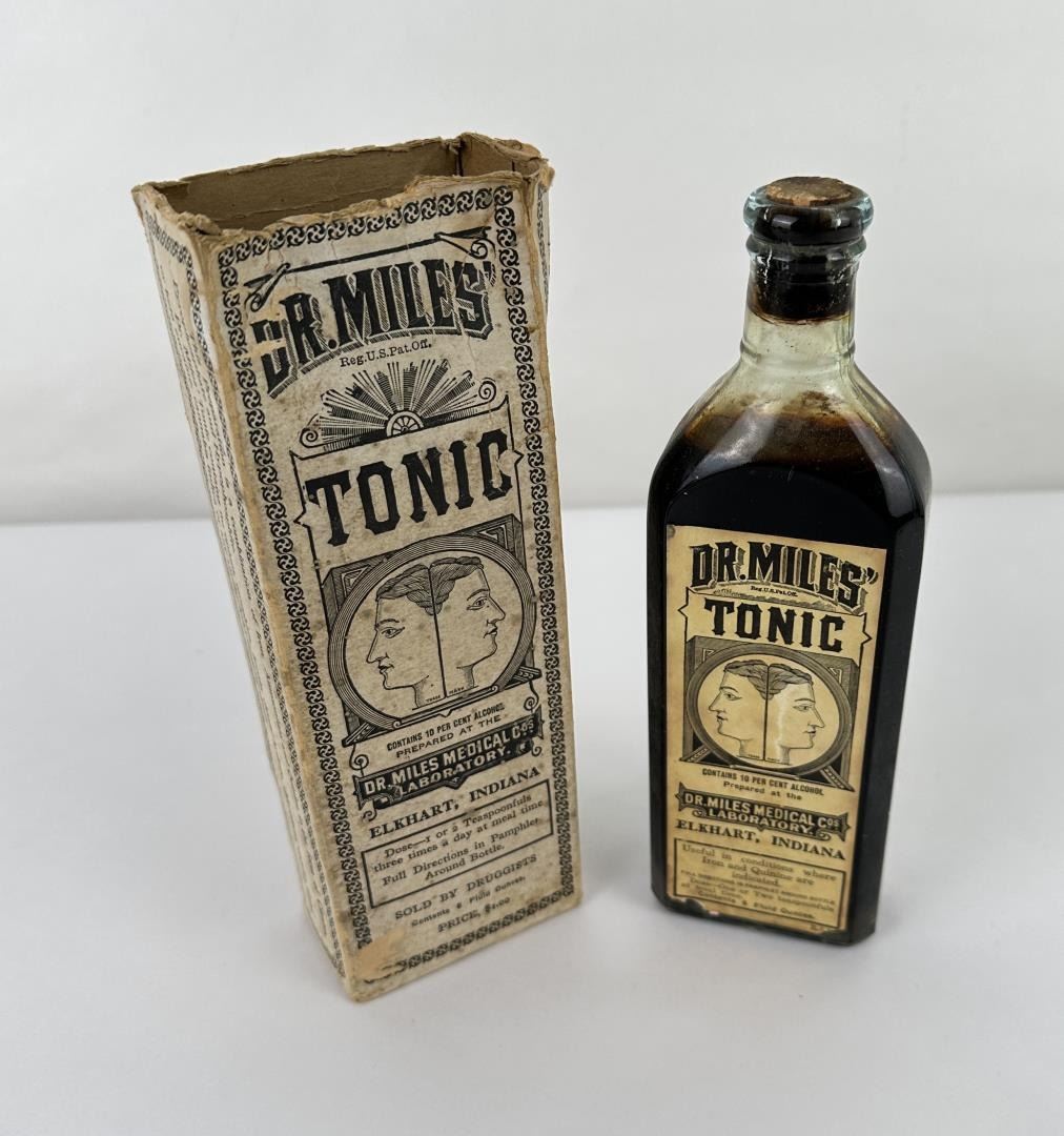 Dr. Miles Tonic Quack Medicine Snake Oil Bottle