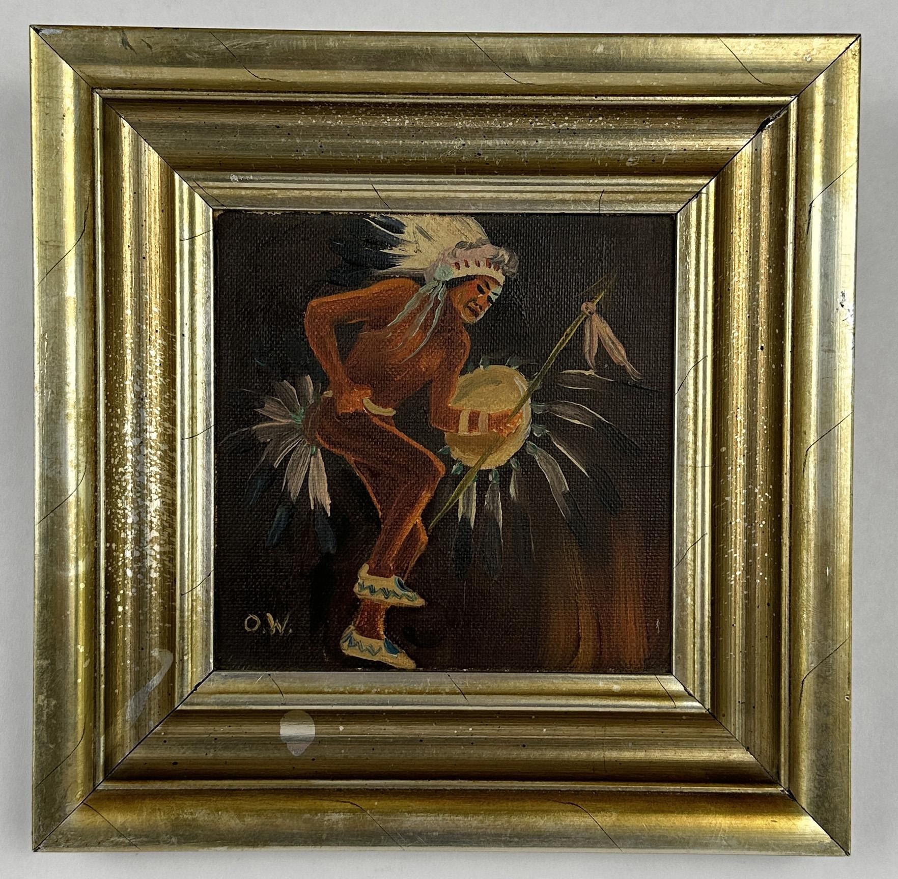 Olaf Wieghorst Chief Eagle Ribs Oil Painting