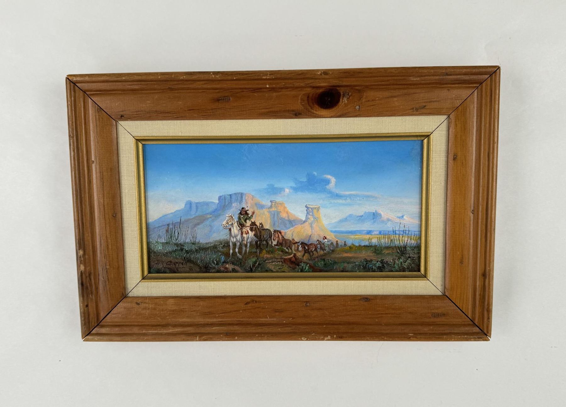 Bill Chappell Indian Oil Painting
