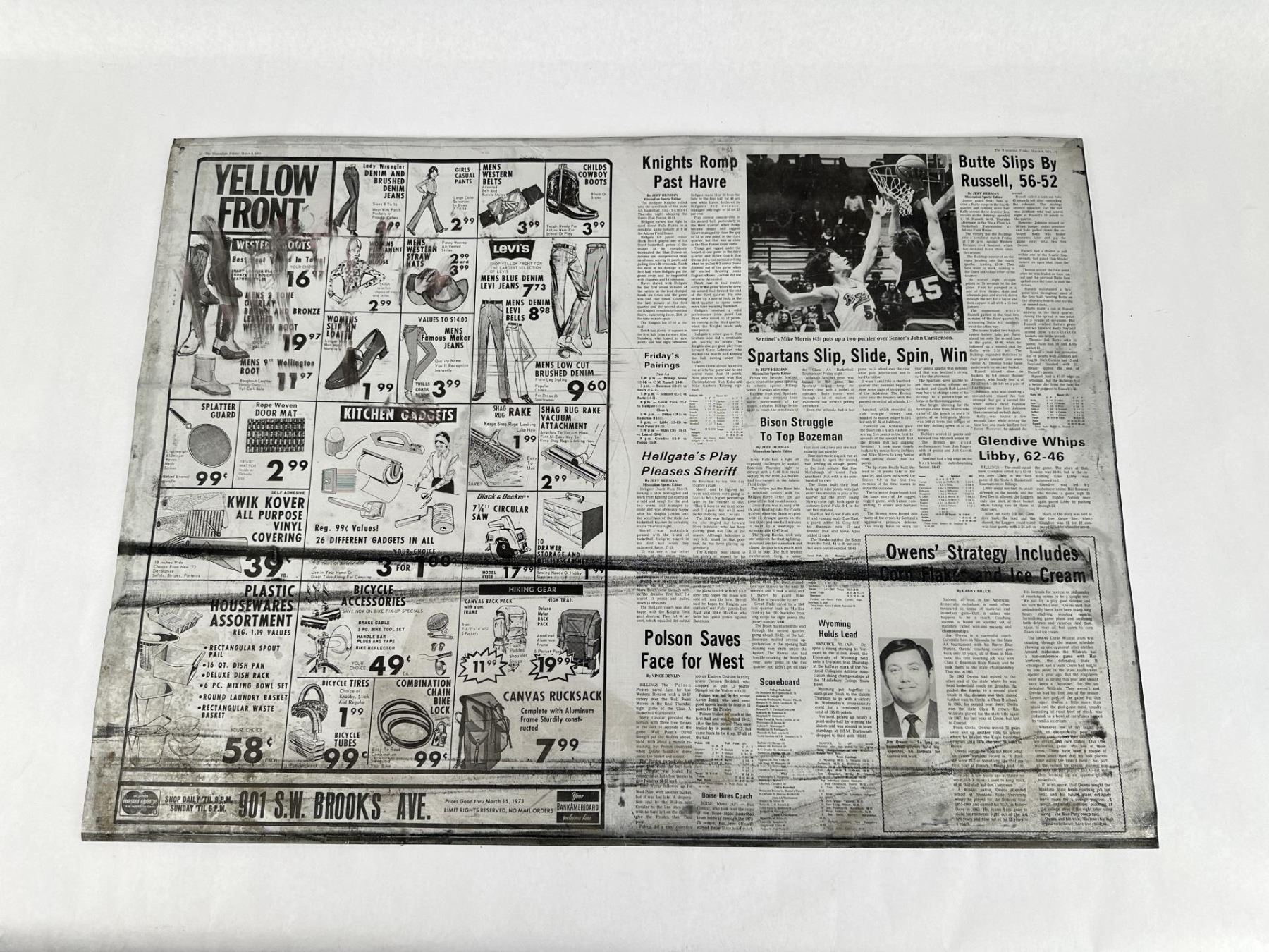 Missoulian Missoula Montana Newspaper Print Plate