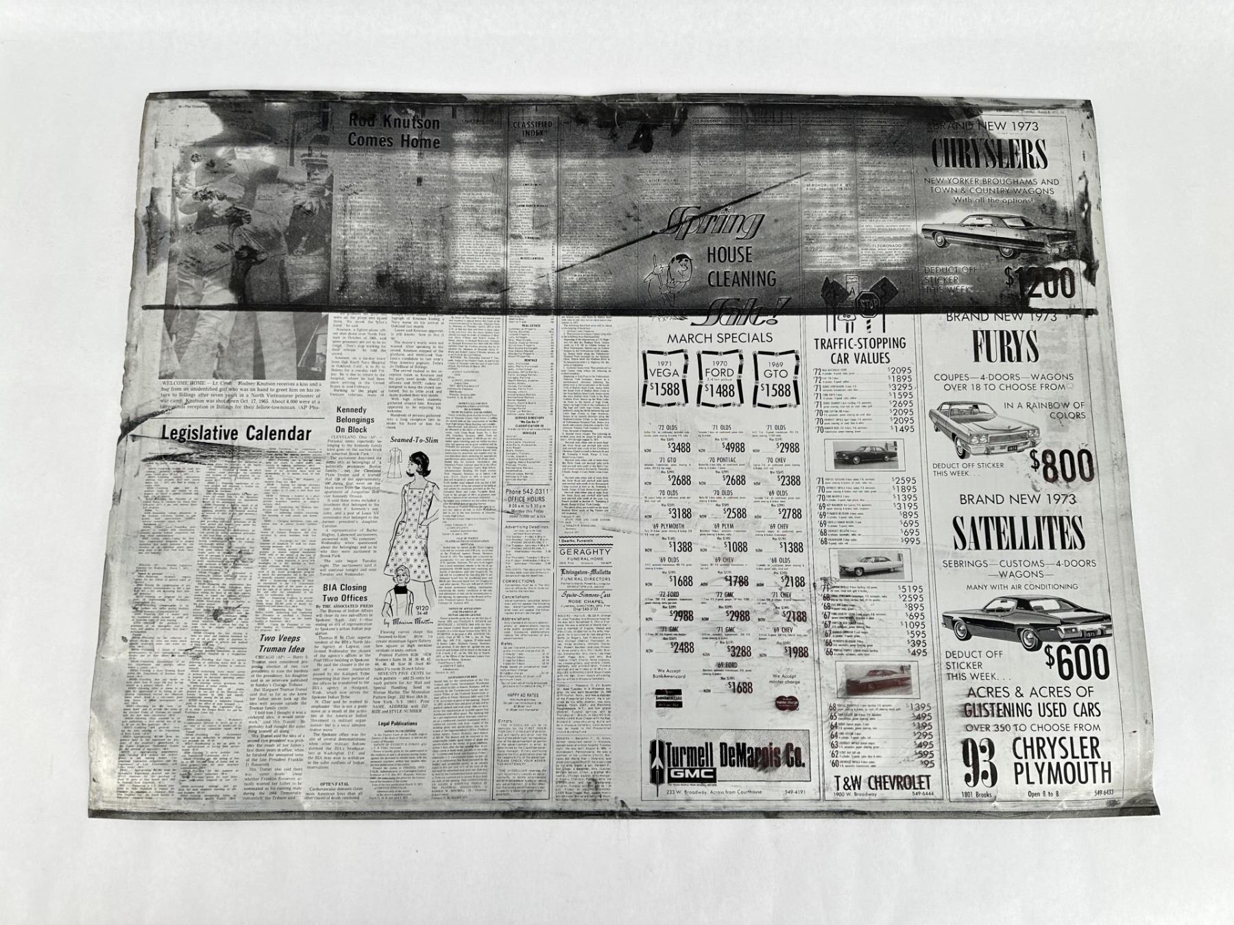 Missoulian Missoula Montana Newspaper Print Plate