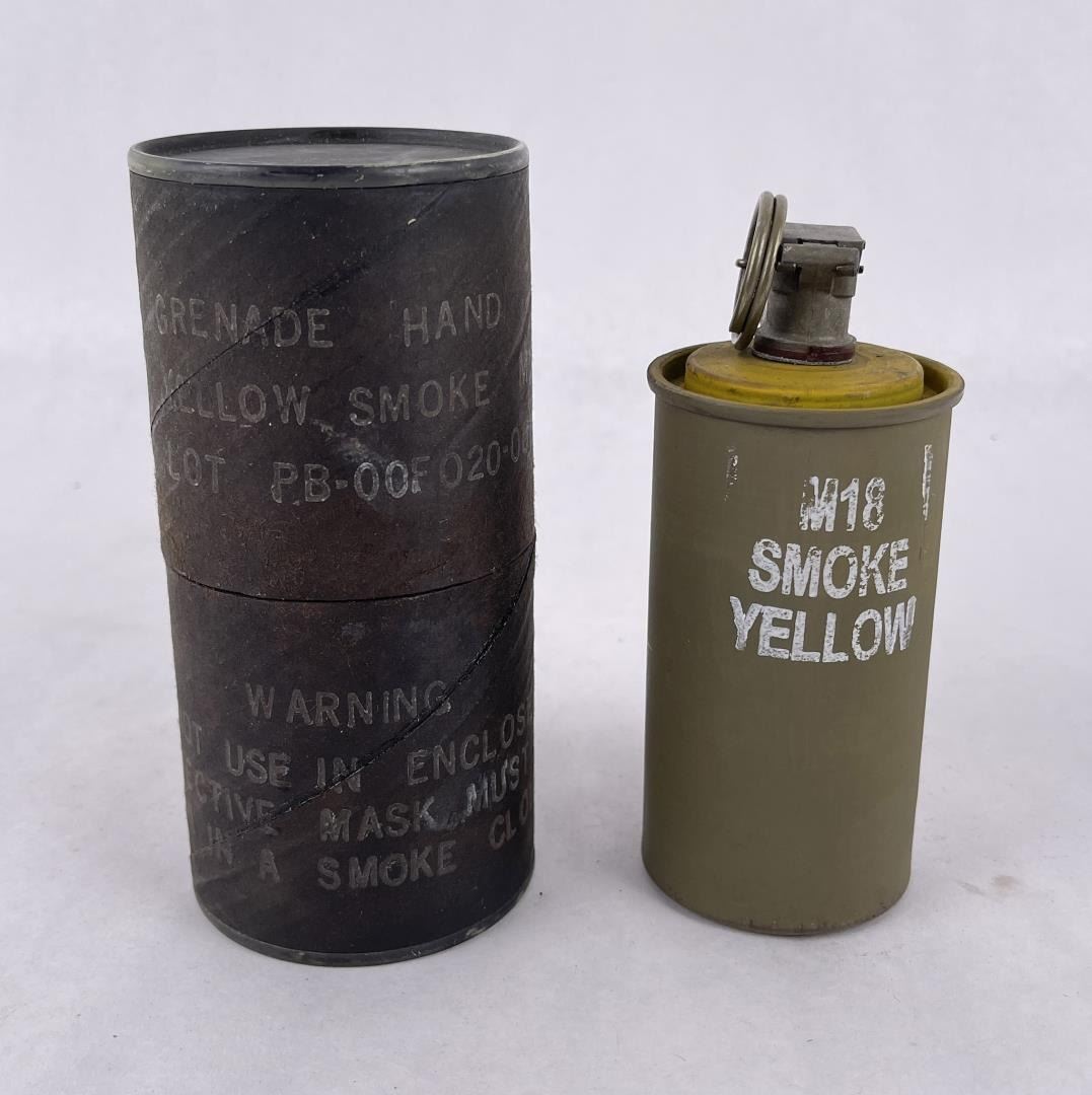 Vietnam War Yellow M18 Smoke Grenade