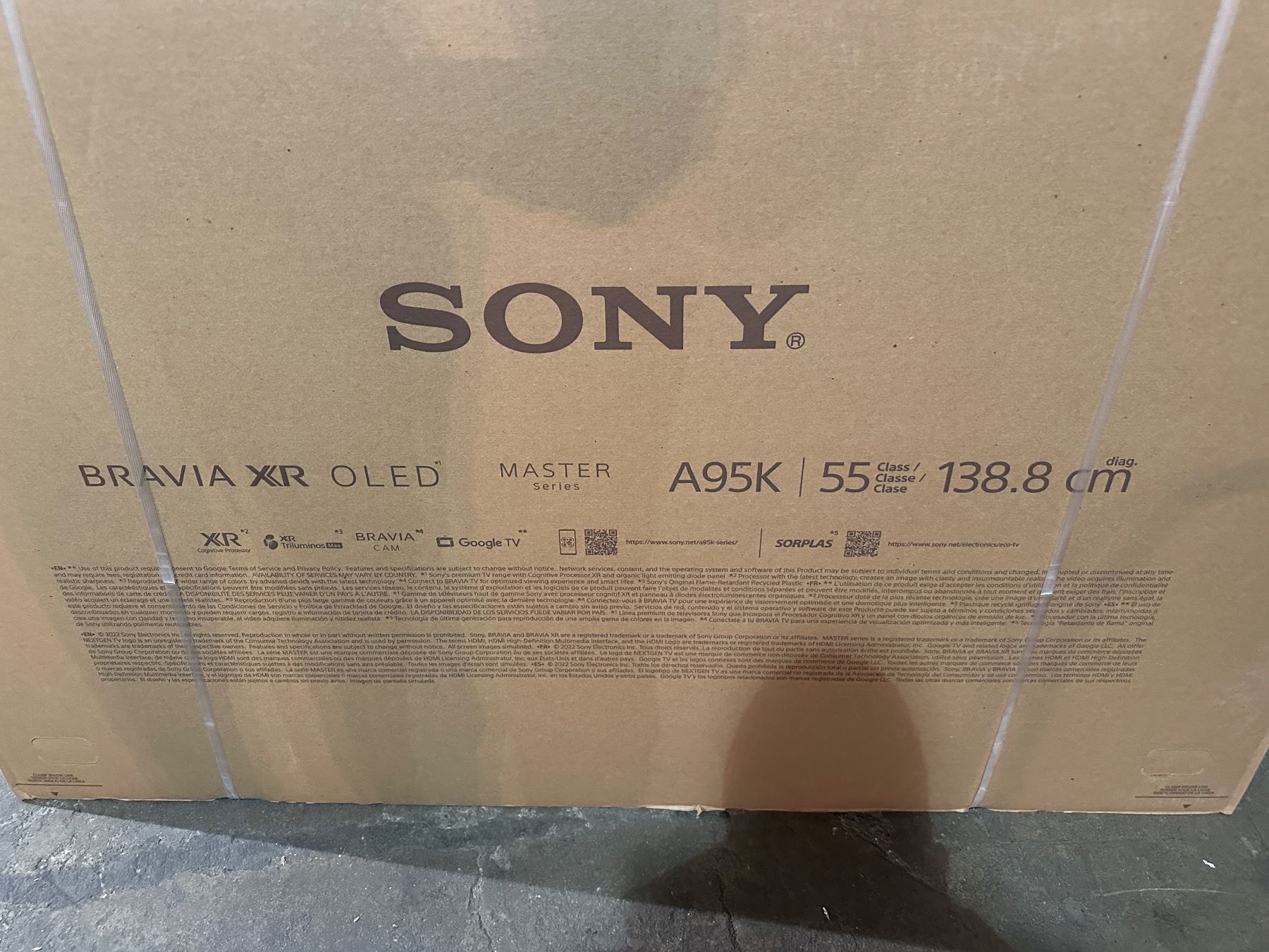 NEW Sony - 55" BRAVIA XR A95K 4K UHD HDR OLED Smart Google TV (retail ...