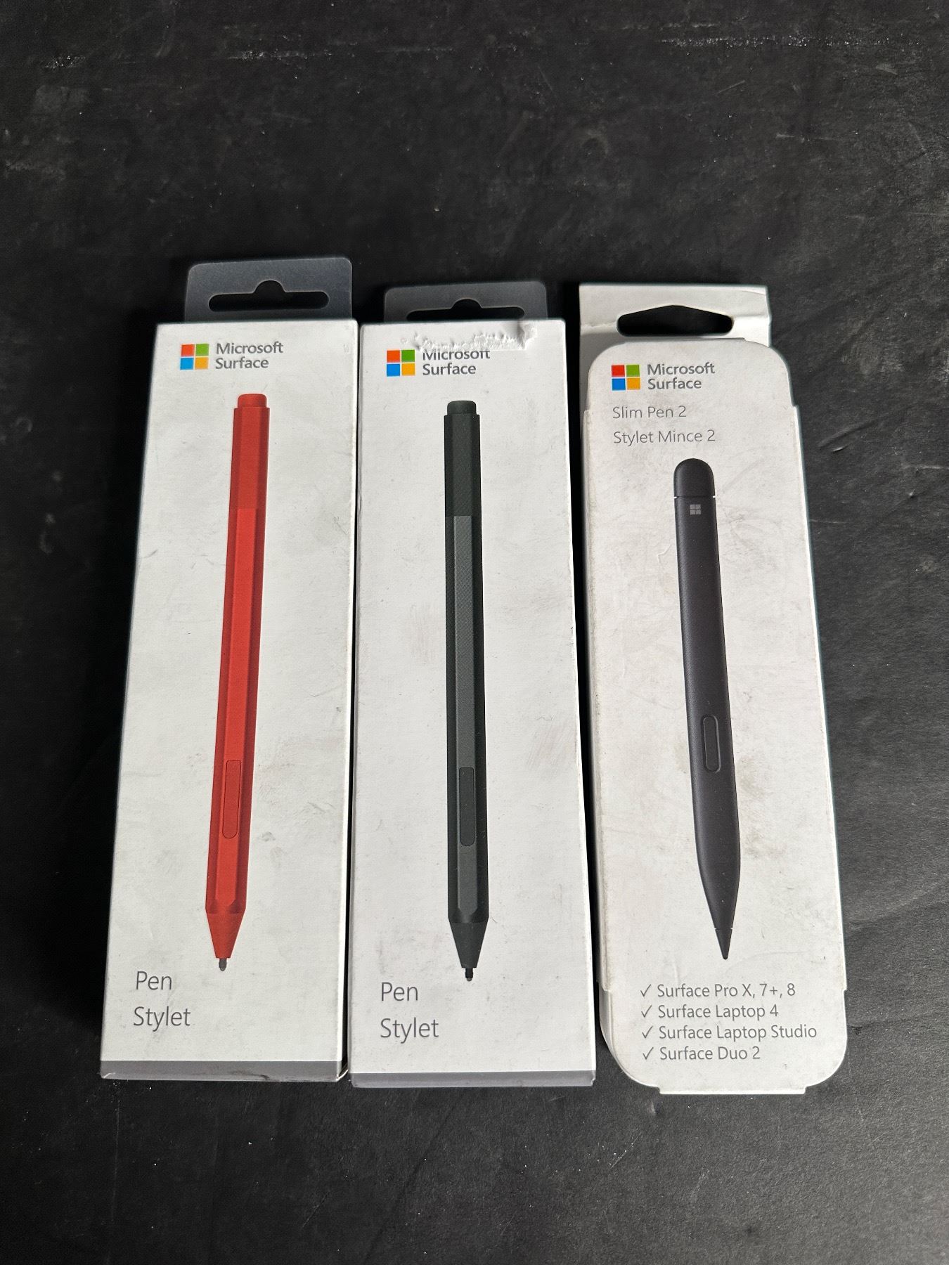 Group of NEW 3 Microsoft pens