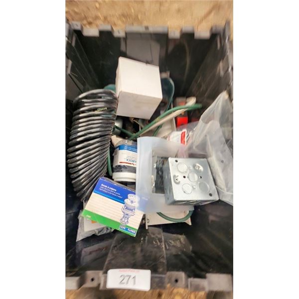 Air hose, electrical boxes, sink drain kit