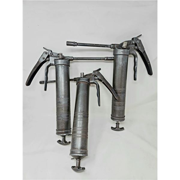 3 Vintage Grease Guns