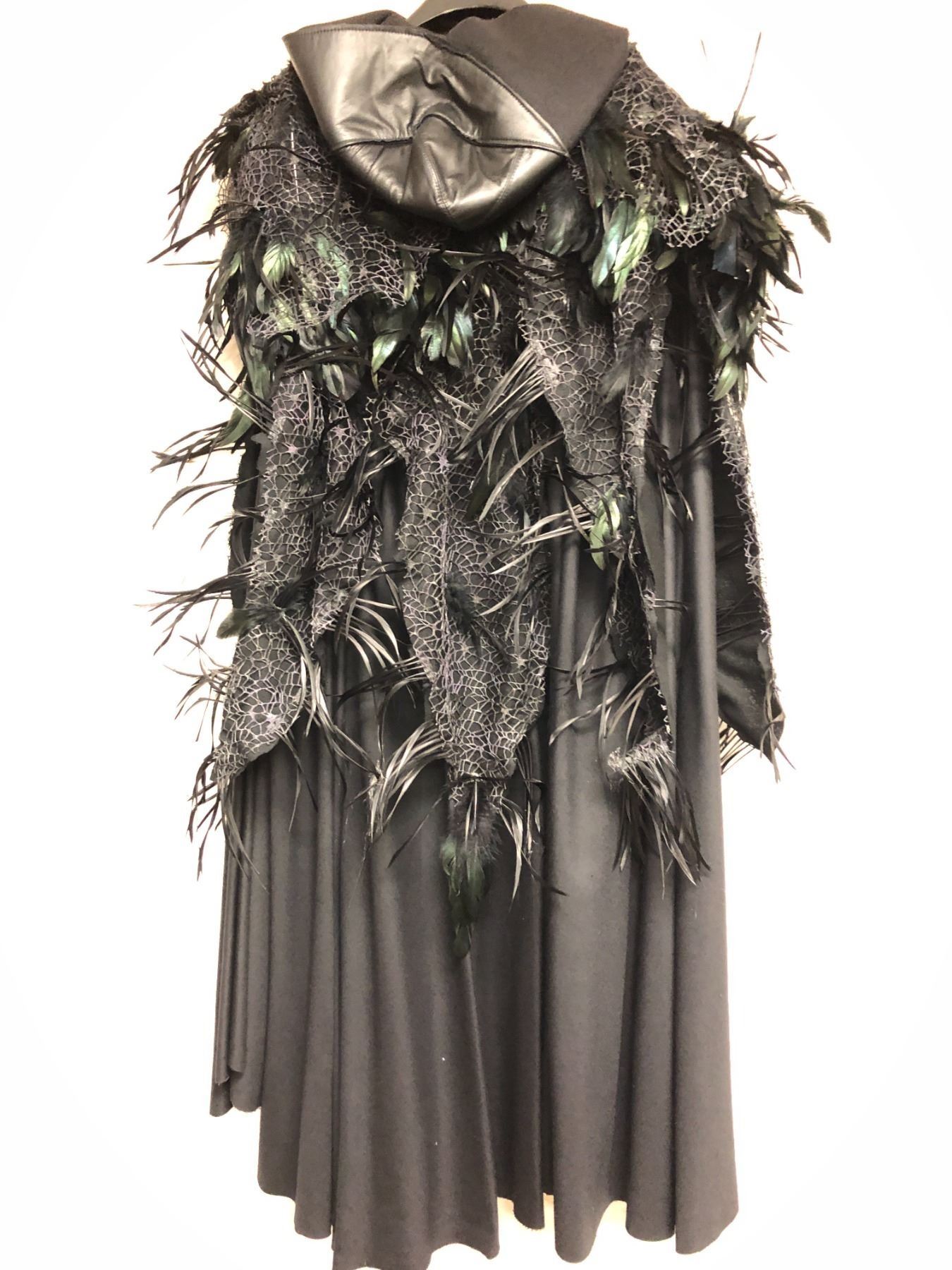 Custom Tailored Beast Cape w/feathers