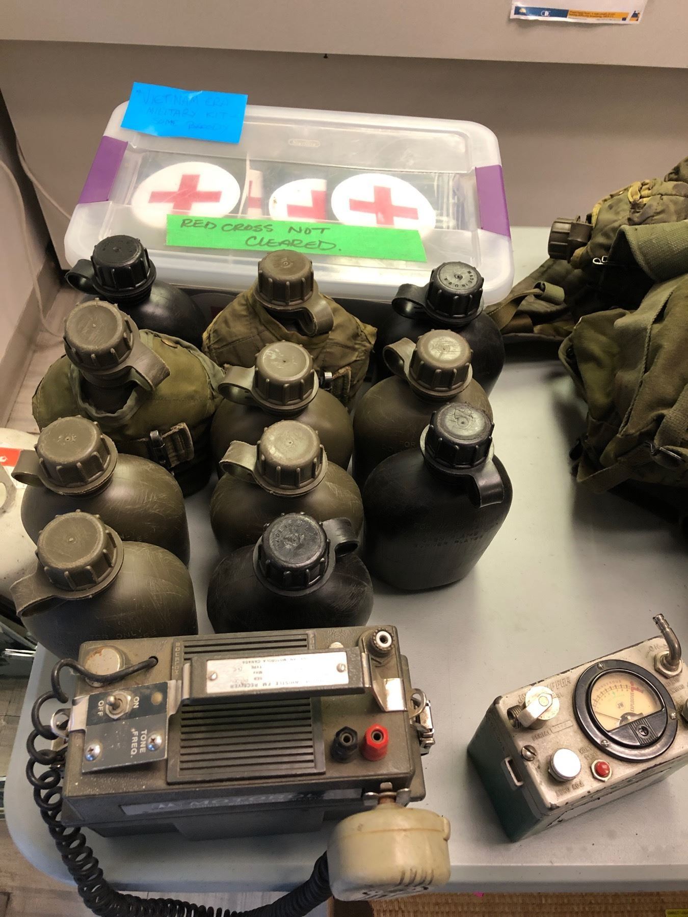 Box of Vietnam Era Military Props