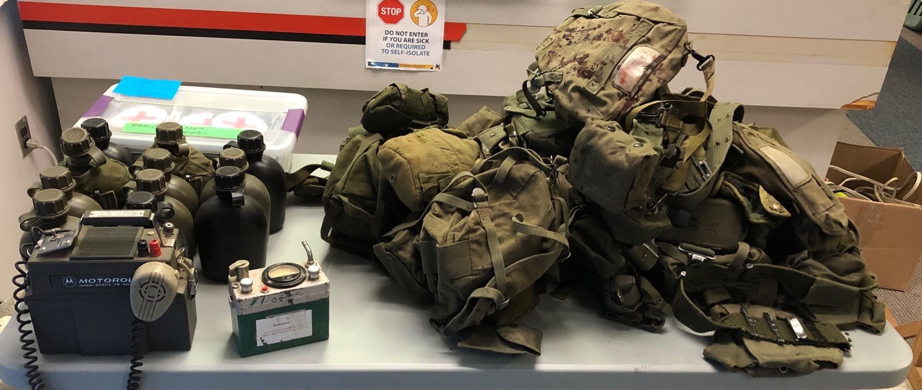 Box of Vietnam Era Military Props